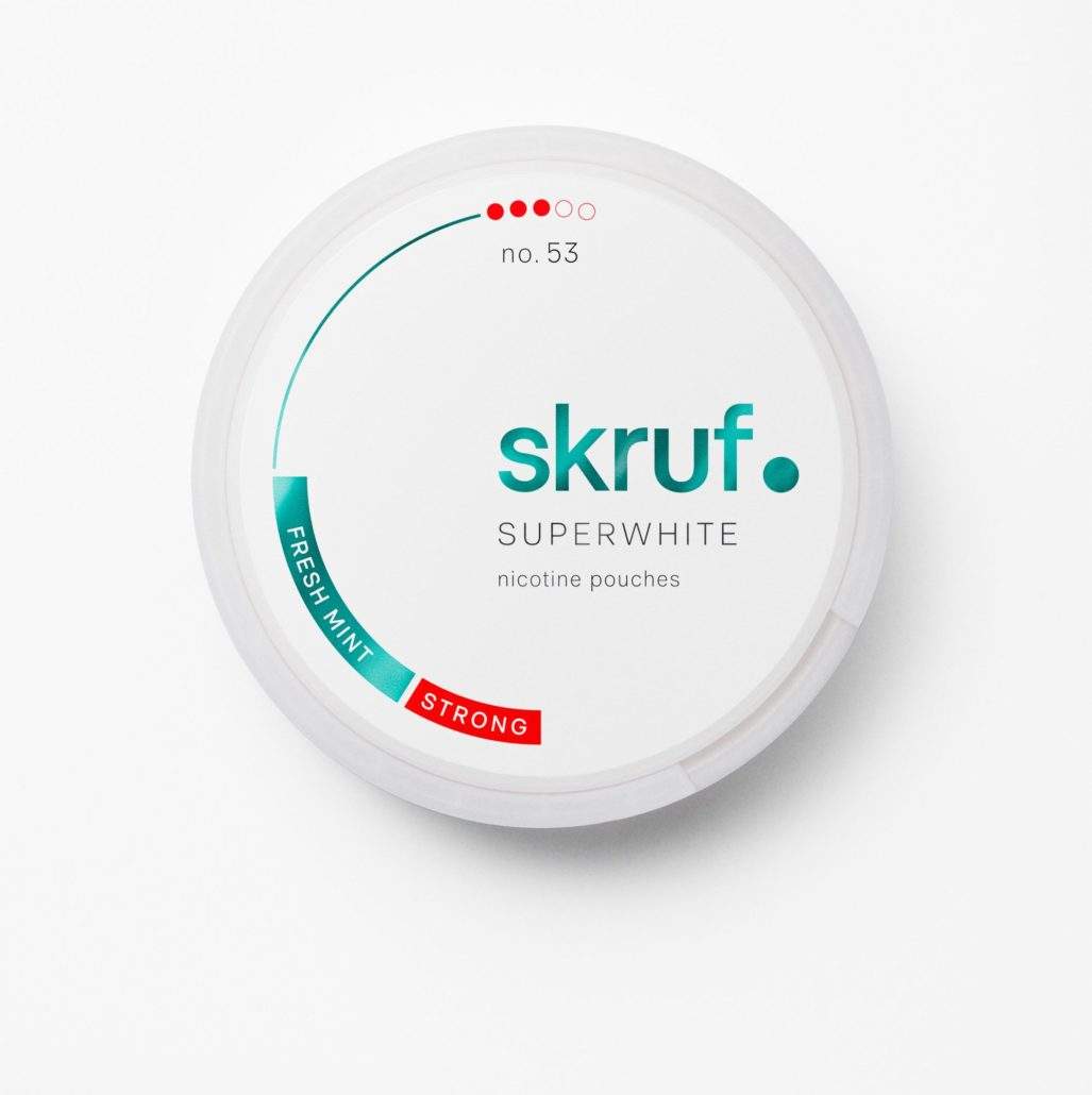 Skruf Super White Slim no 53 Fresh Mint Strong