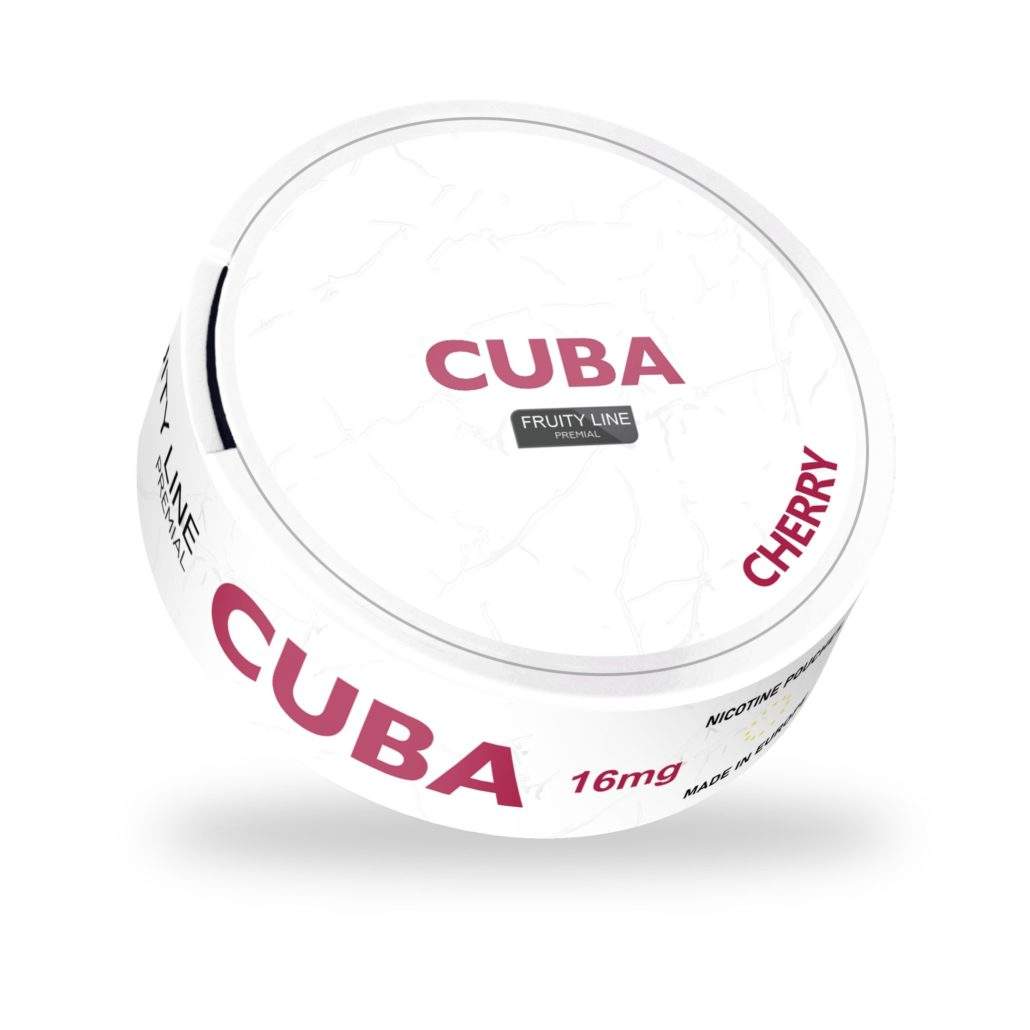 Cuba White Fruity Line Cherry - SnusPort - Whitepouches online